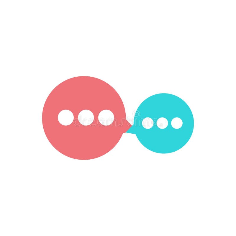Dialogue Icon. Chat Vector Logo Concept Illustration in Flat Style ...