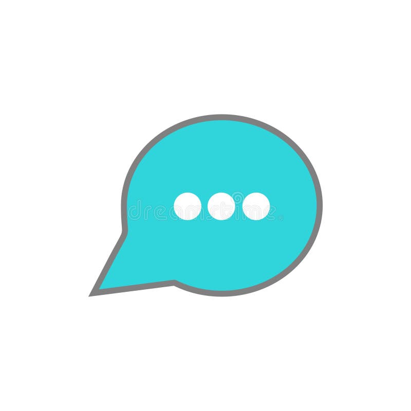 Dialogue Icon. Chat Vector Logo Concept Illustration in Flat Style ...
