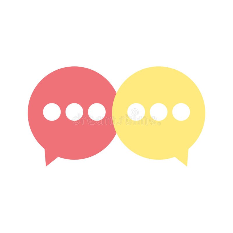 Dialogue Icon. Chat Vector Logo Concept Illustration in Flat Style ...