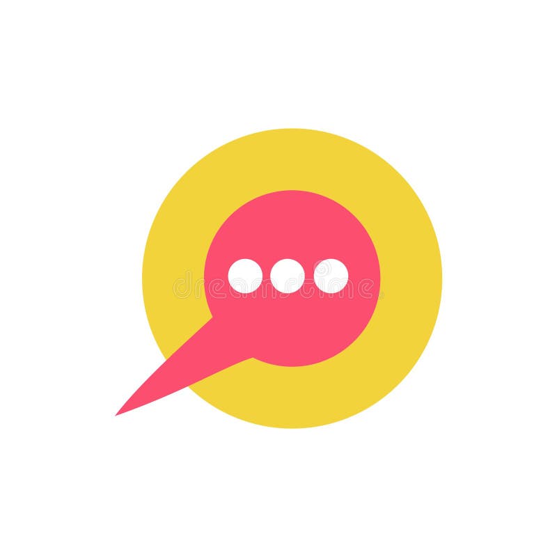 Dialogue Icon. Chat Vector Logo Concept Illustration in Flat Style ...
