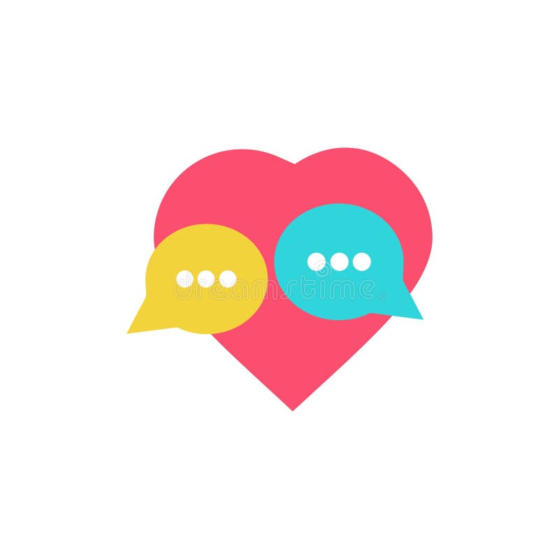 Dialogue Icon. Chat Vector Logo Concept Illustration in Flat Style ...