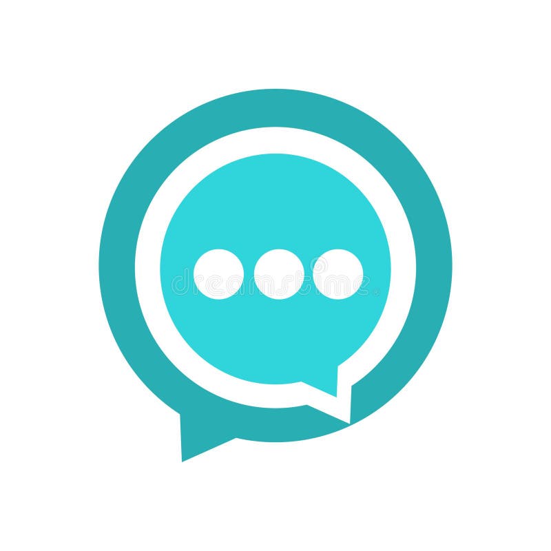 Dialogue Icon. Chat Vector Logo Concept Illustration in Flat Style ...