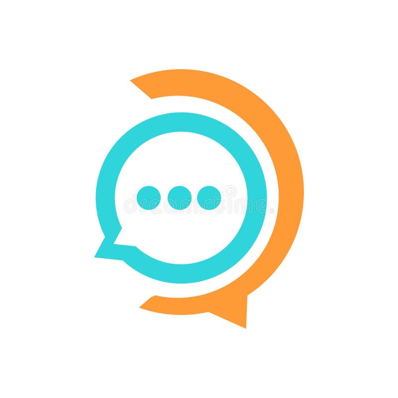 Dialogue Icon. Chat Vector Logo Concept Illustration in Flat Style ...