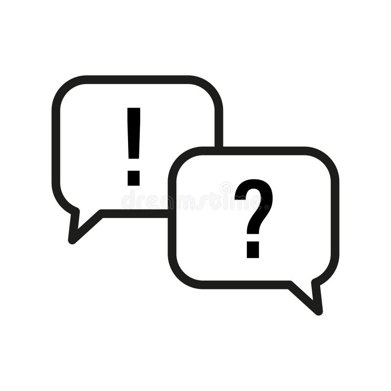 Dialogue Icon. Punctuation Marks. Simple Design. Vector Illustration ...