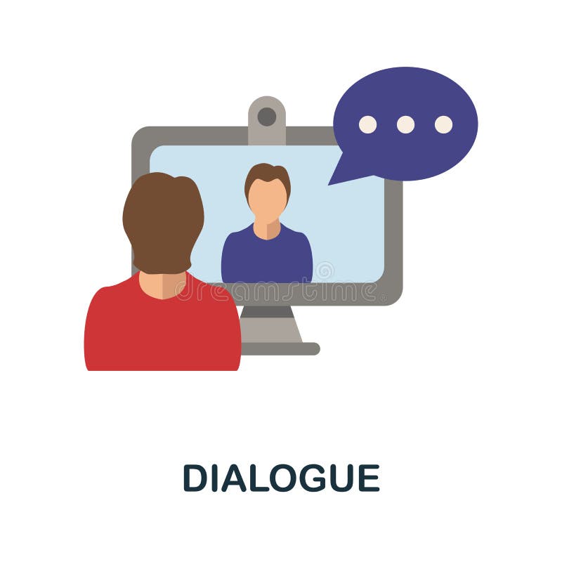 Dialogue Icon. Simple Element from Blogging Collection. Creative ...
