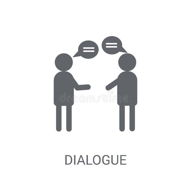 Dialogue Icon. Chat Vector Logo Concept Illustration in Flat Style ...