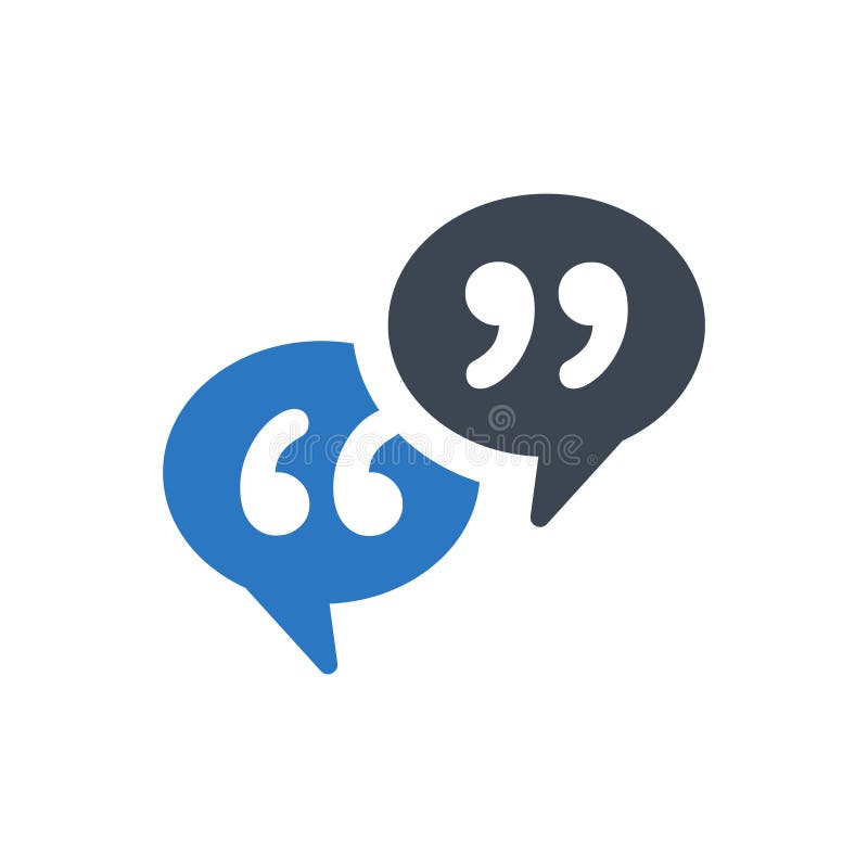 Dialogue Icon. Chat Vector Logo Concept Illustration in Flat Style ...