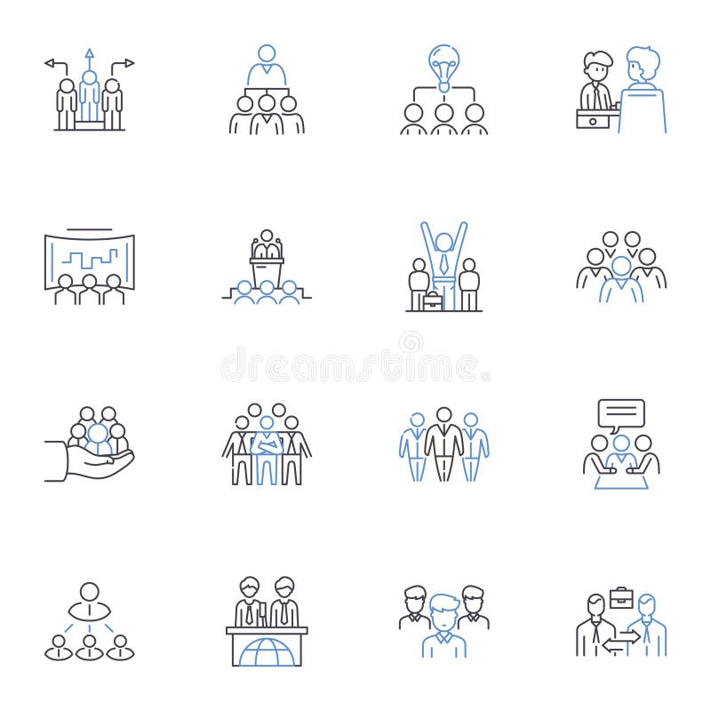 Dialogue Line Icons Collection. Exchange, Communication, Conversation ...