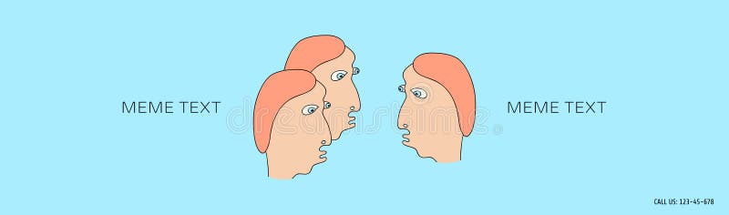 Dialogue between Three People Drawn in a Comic Style. Group of Young ...