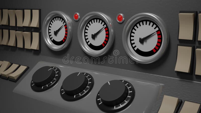 Danger Dials and Control Panel Stock Video - Video of switches, retro ...