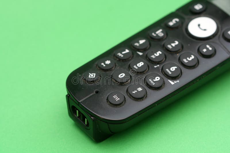 Dials, Numbers,on Black Wireless Phone Stock Photo - Image of wireless ...
