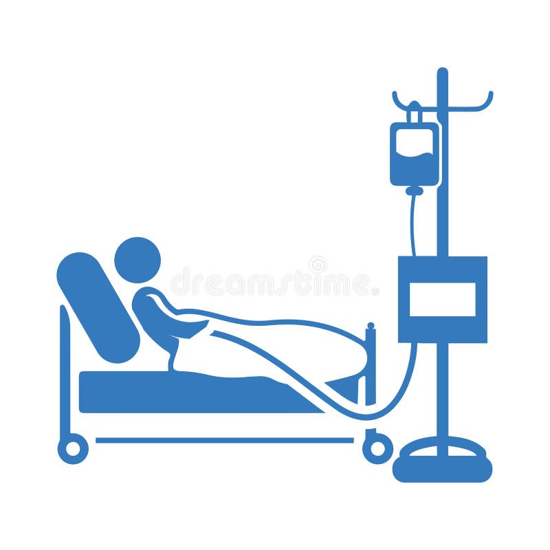 Dialysis Hemodialysis Machine Line Icon Patient Stock Illustrations ...