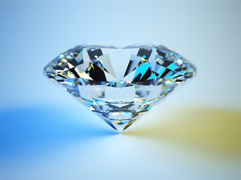 Diamant bleu illustration stock. Illustration du nuptiale - 2718530