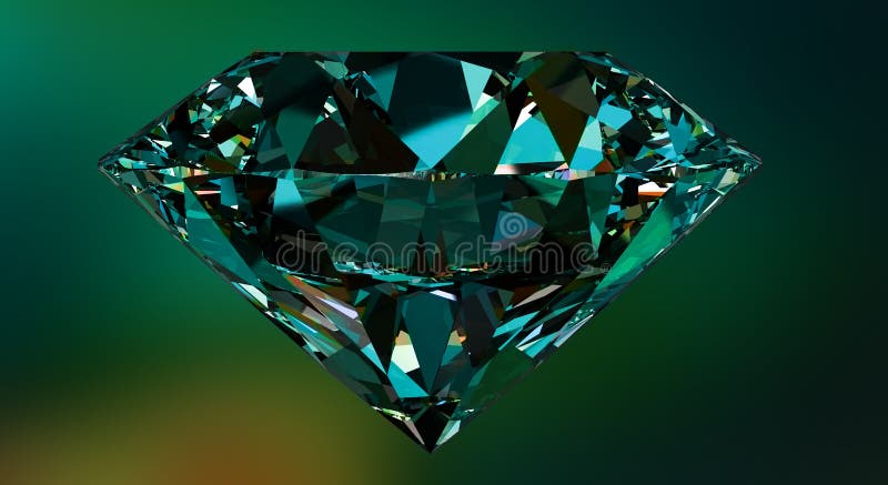 Diamant, Edelstein Oder Kristall, Die Buntes Licht Reflektieren Stock ...