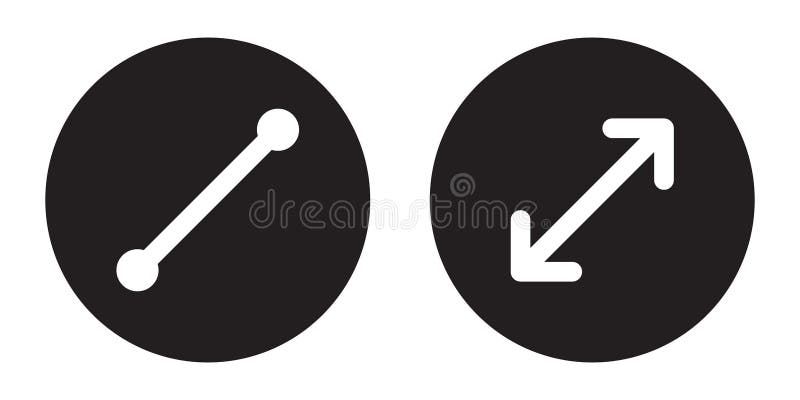 Diameter Icon on White Background. Circle Diameter Sign. Flat Style ...