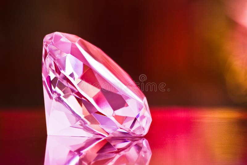 Pink Diamond stock photo. Image of crystal, round, diamond - 7260456
