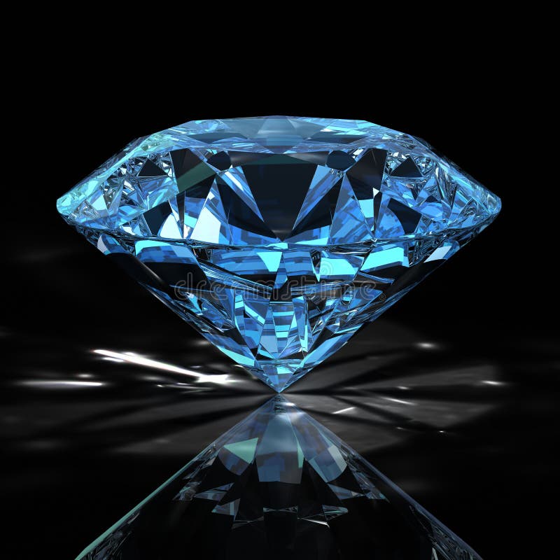 Blue diamond stock illustration. Illustration of jewel - 3975139