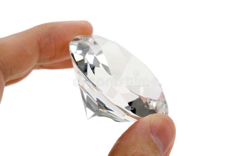 Handful of diamonds stock photo. Image of hold, hand - 12798160