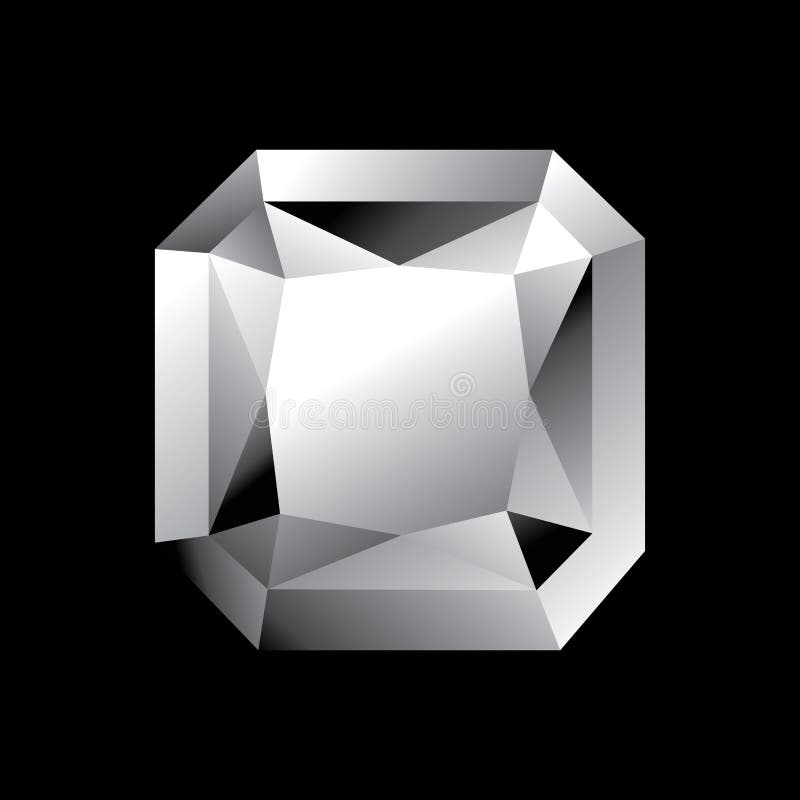 Round Diamond stock vector. Illustration of gift, precious - 12254120