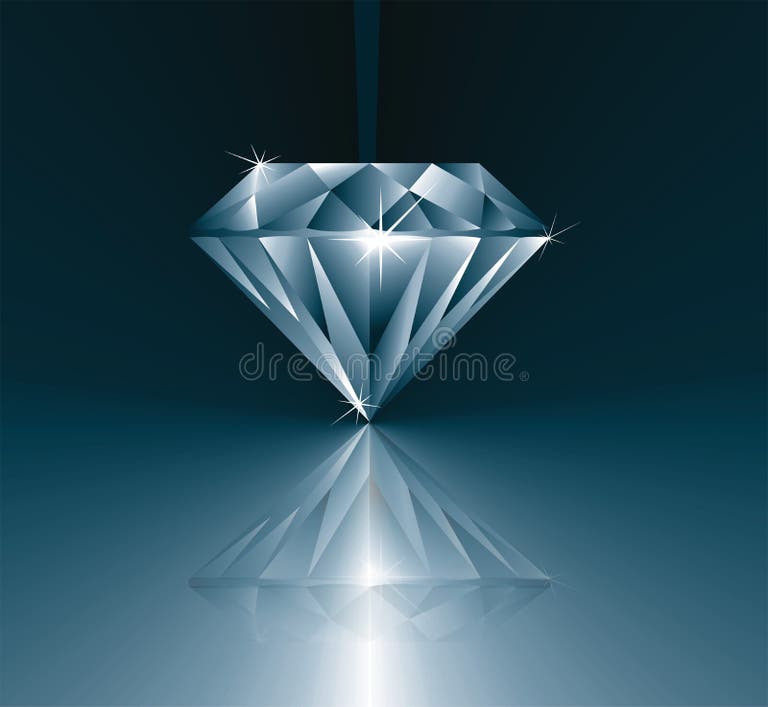 Diamond stock vector. Illustration of perfect, brilliant - 4907742