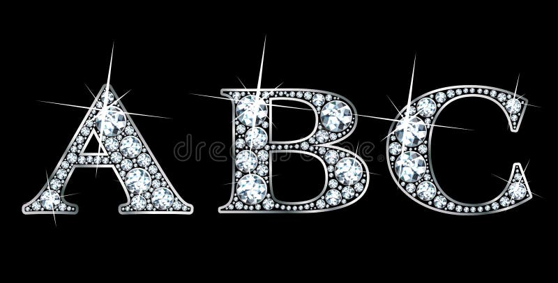 Diamond ABC stock vector. Illustration of elegant, monogram - 20688589