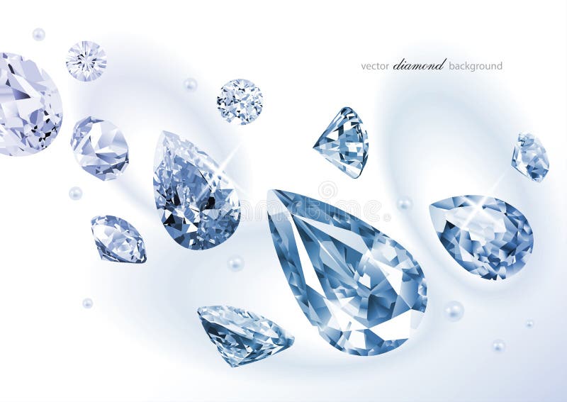 Diamond Abstract Background Stock Vector - Illustration of luxury, blue ...