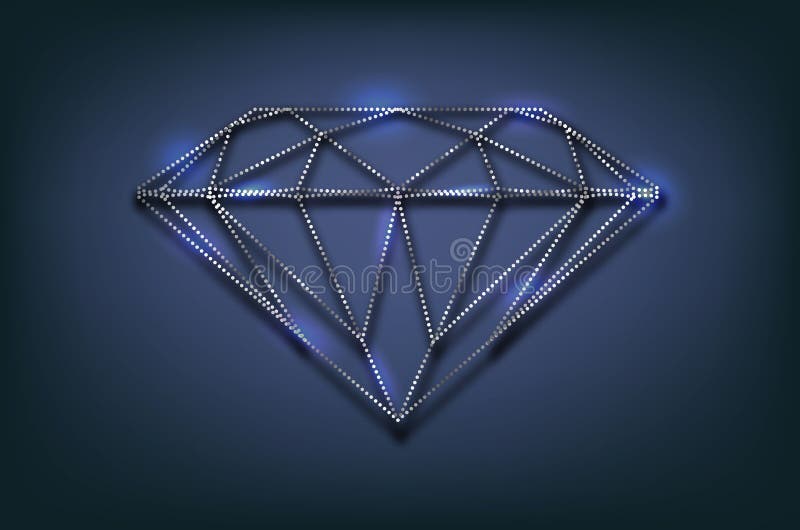Abstract Diamond Design Concept Stock Illustration - Illustration of ...