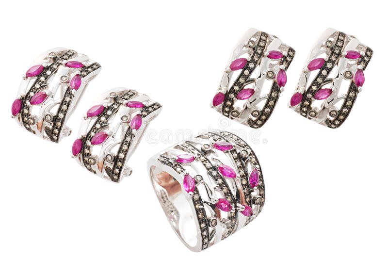 Diamond accessories set stock image. Image of accessory - 43112669