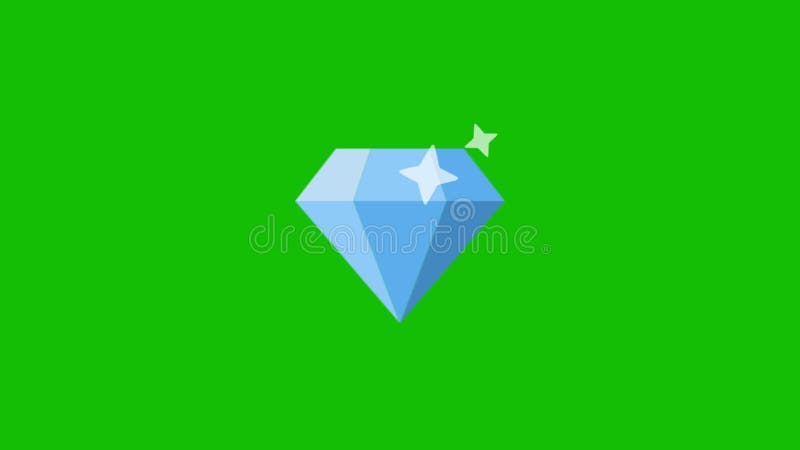Diamond Animation on Green Screen Stock Video - Video of sparkle ...