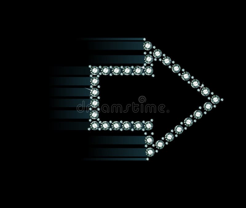 Diamond Bow and Arrow stock vector. Illustration of exuberance - 35847478