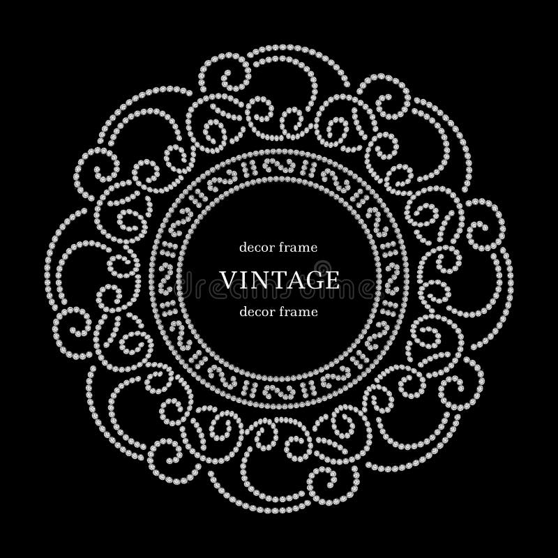 Black Background Diamond Borders Stock Illustrations – 228 Black ...