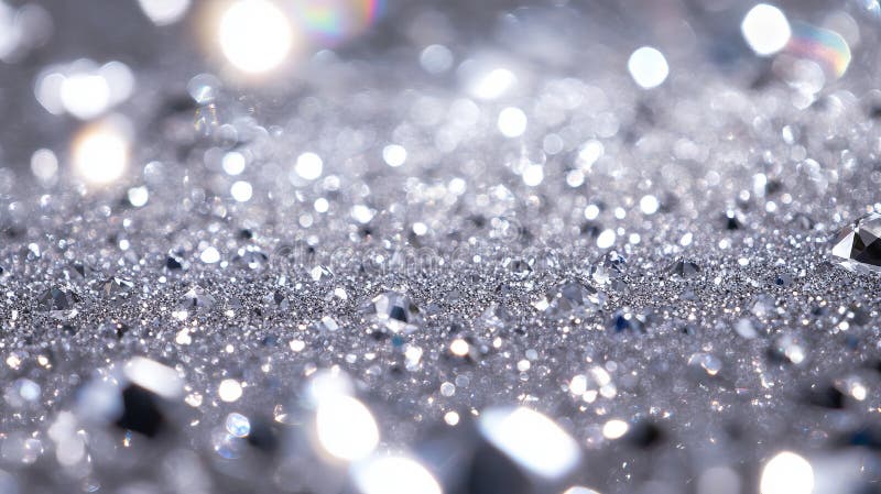 A Diamond Background Showcasing a Glittering Surface Covered with Tiny ...