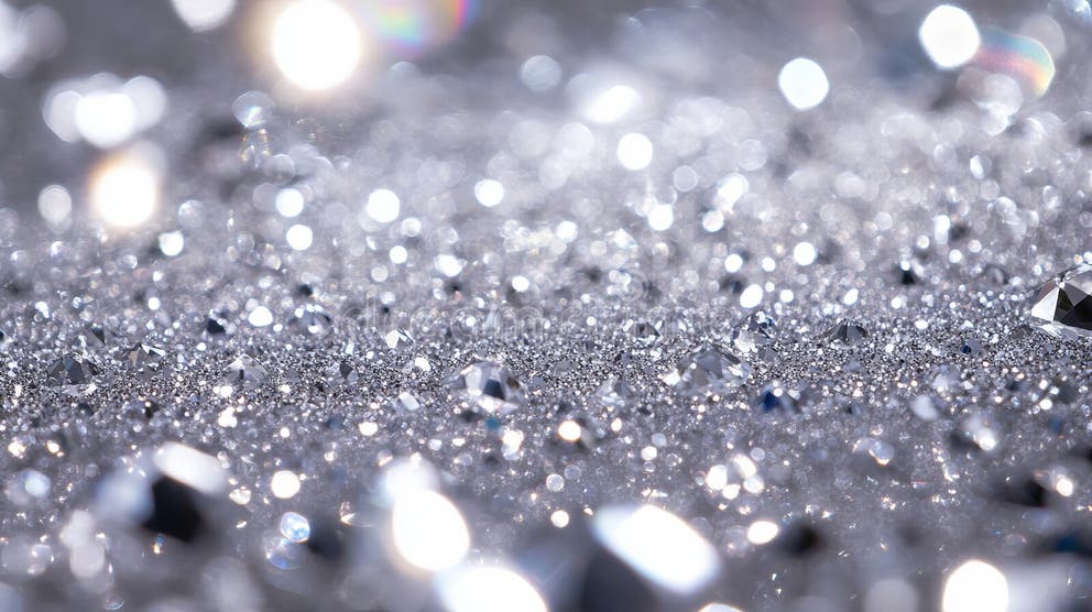 A Diamond Background Showcasing a Glittering Surface Covered with Tiny ...