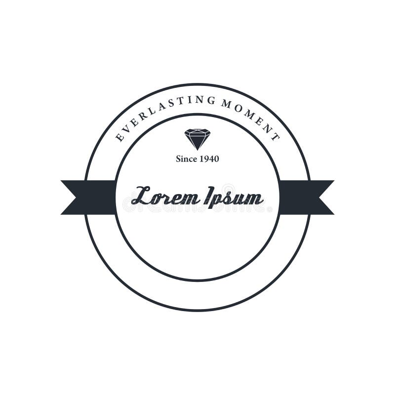 Diamond badge theme stock vector. Illustration of diamond - 52063347