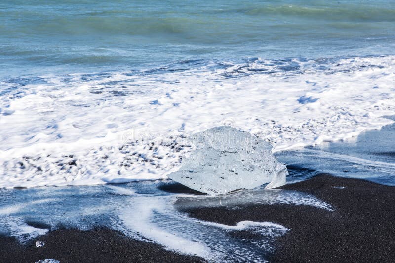 Diamond Beach stock photo. Image of water, glaciers - 100058456