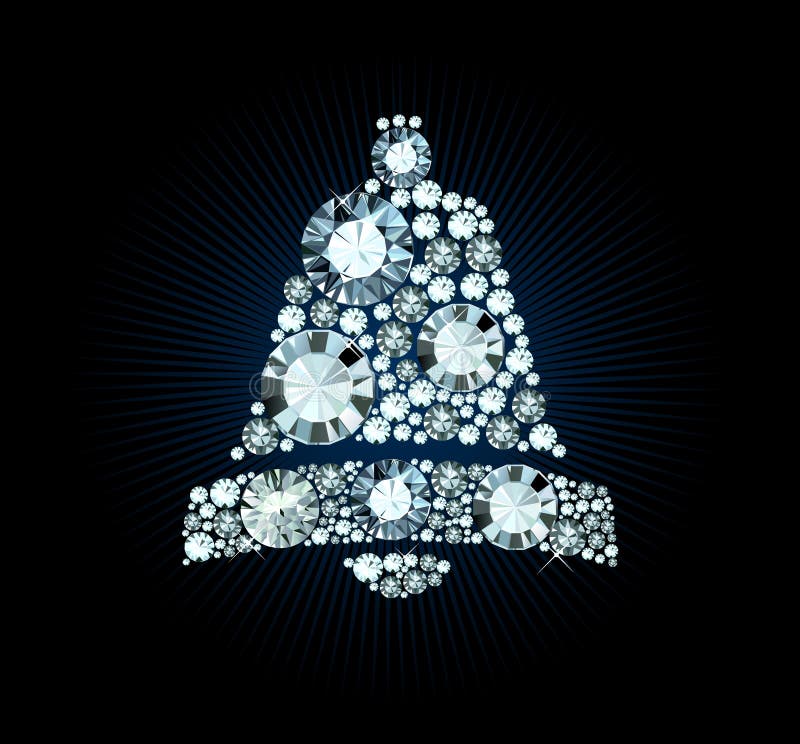 Diamond Bell stock vector. Illustration of merry, face - 35771638