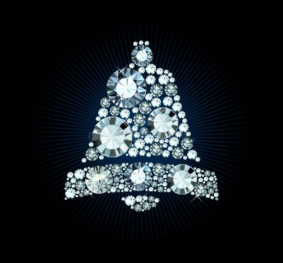 Diamond Bell stock vector. Illustration of merry, face - 35771638