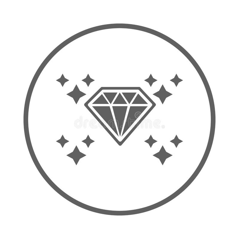 Diamond, Best, Quality, Work Icon. Gray Vector Sketch Stock ...