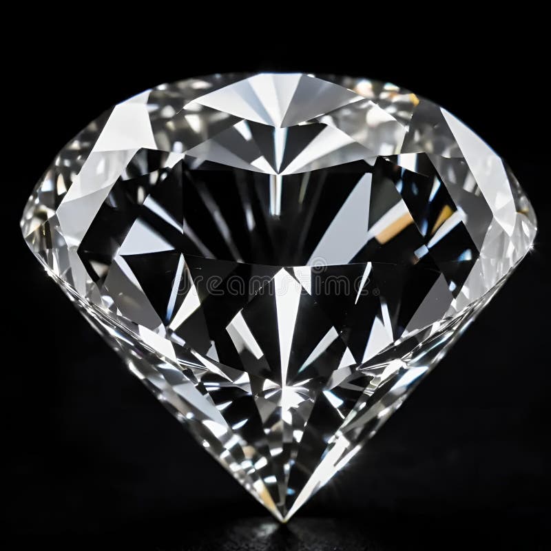 Diamond on the Black Background Stock Illustration - Illustration of ...