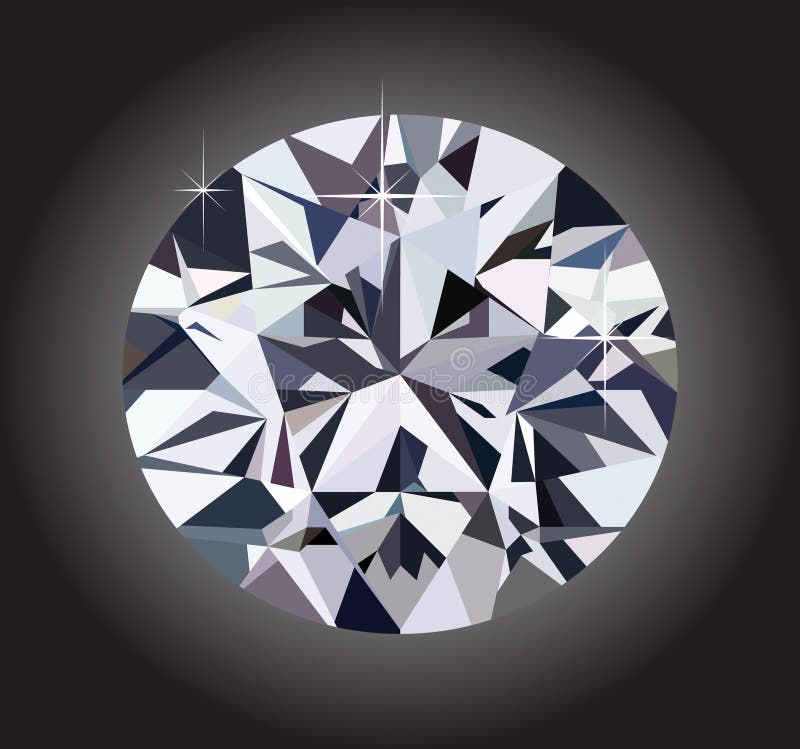 Diamond Pattern of Colored Brilliant Triangles Stock Illustration ...