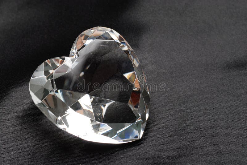 Diamond on black silk stock photo. Image of stone, love - 5915652