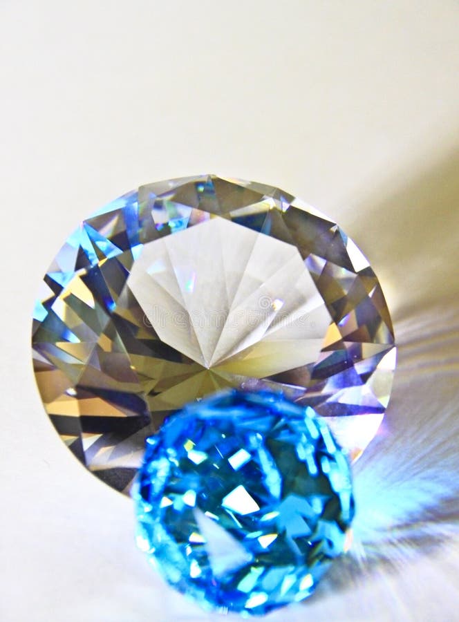 Diamond with Blue Crystal Ball Stock Image - Image of bokeh, life: 54106813