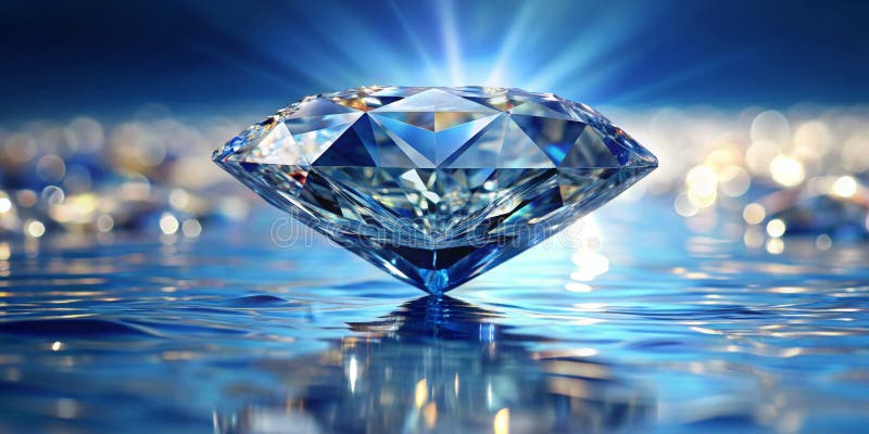 Diamond 3d Rendering Isometric Icon. Stock Vector - Illustration of ...