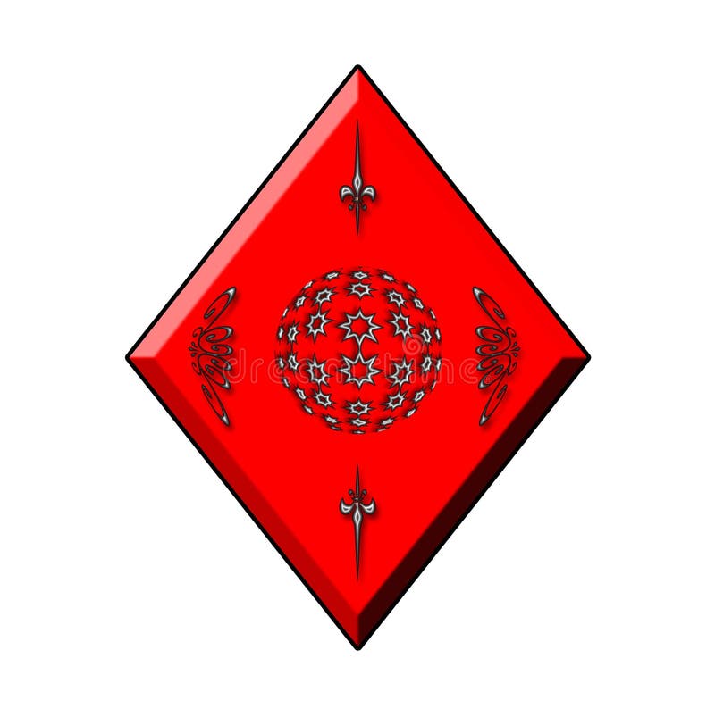 Diamond for Cards stock illustration. Illustration of suit - 4793994