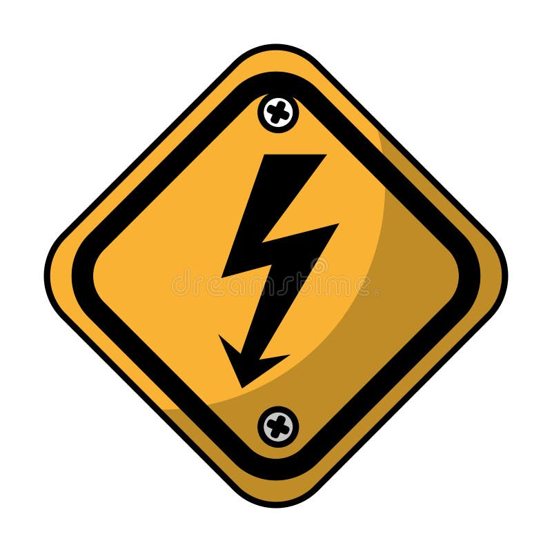 Diamond caution sign icon stock vector. Illustration of information ...