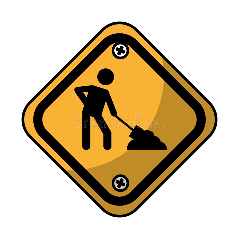 Diamond caution sign icon stock vector. Illustration of safe - 90884318
