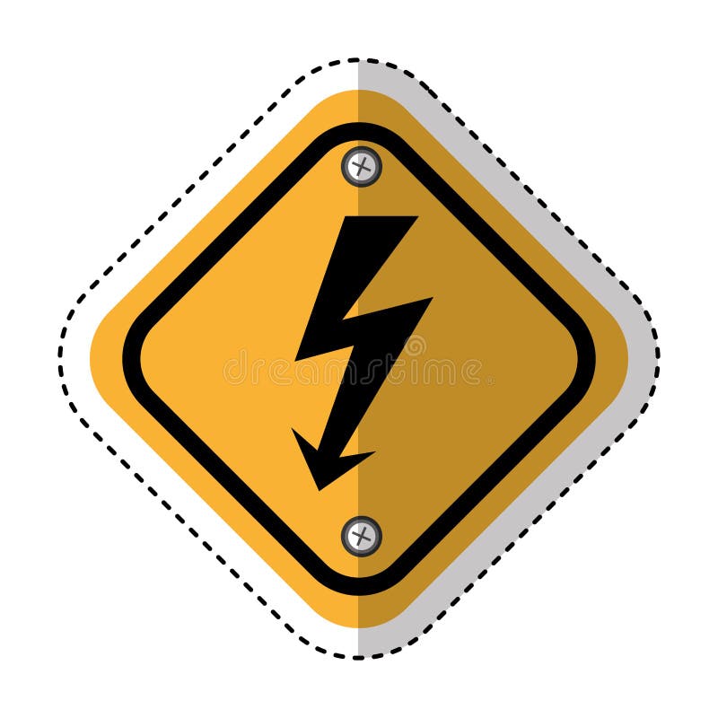 Diamond caution sign icon stock vector. Illustration of road - 90884384