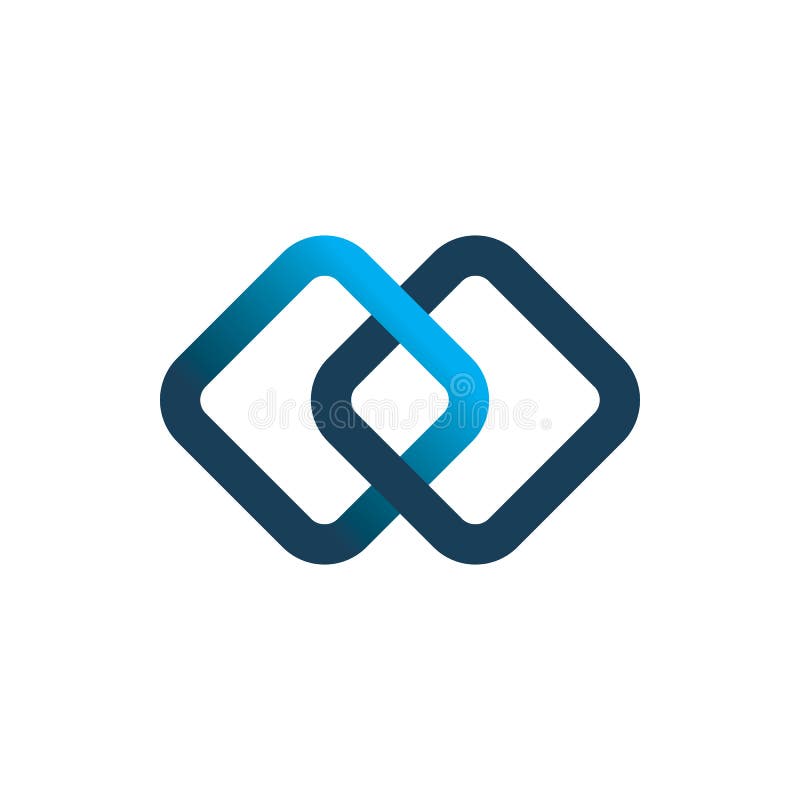 Diamond Infinity Chain Logo Design Stock Illustration - Illustration of ...