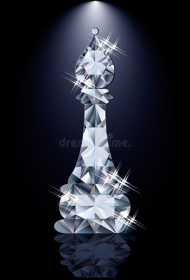 Diamond chess Knight card stock vector. Illustration of banner - 50356283