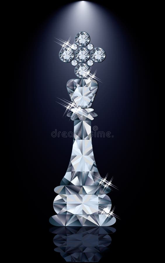 Diamond chess Knight card stock vector. Illustration of banner - 50356283